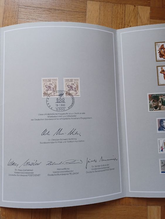 500 Jahre Deutsche Post, originale Jubiläumsausgabe 1990 (Neu und ...