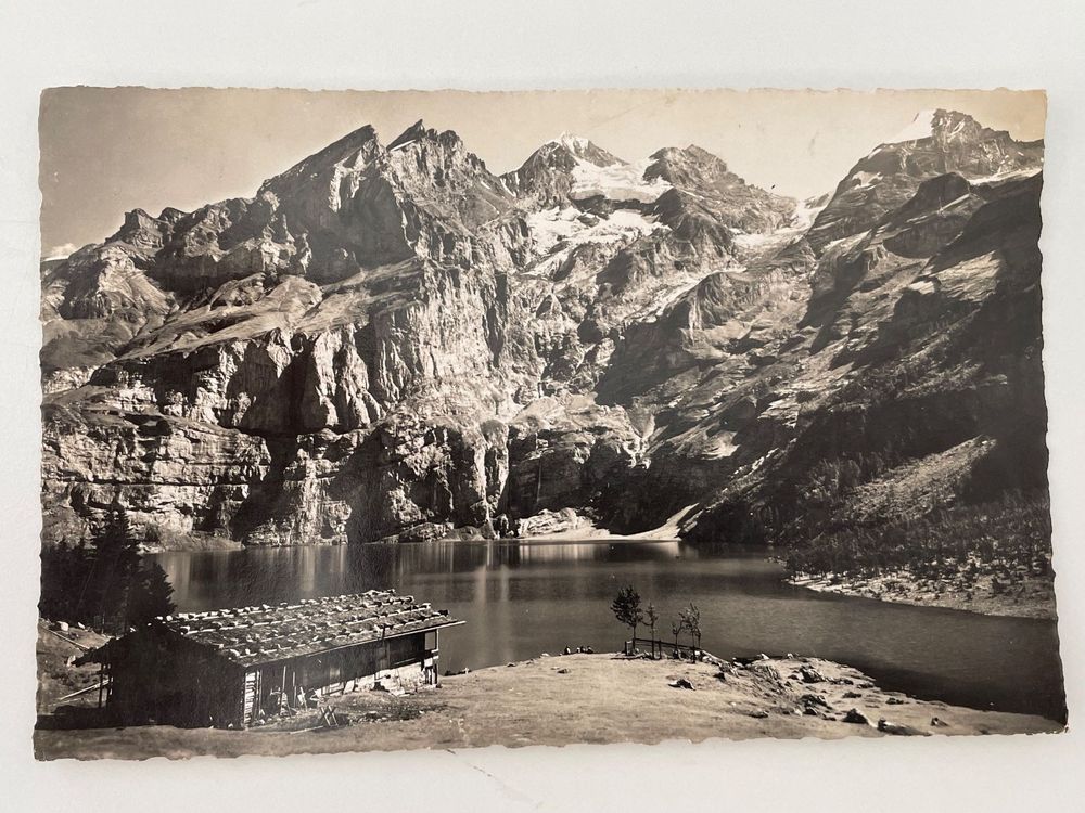 Alte Ansichtskarte Oeschinensee mit Blüemlisalp, ca 1910 (Gebraucht) in Stäfa für CHF 8 – mit ...