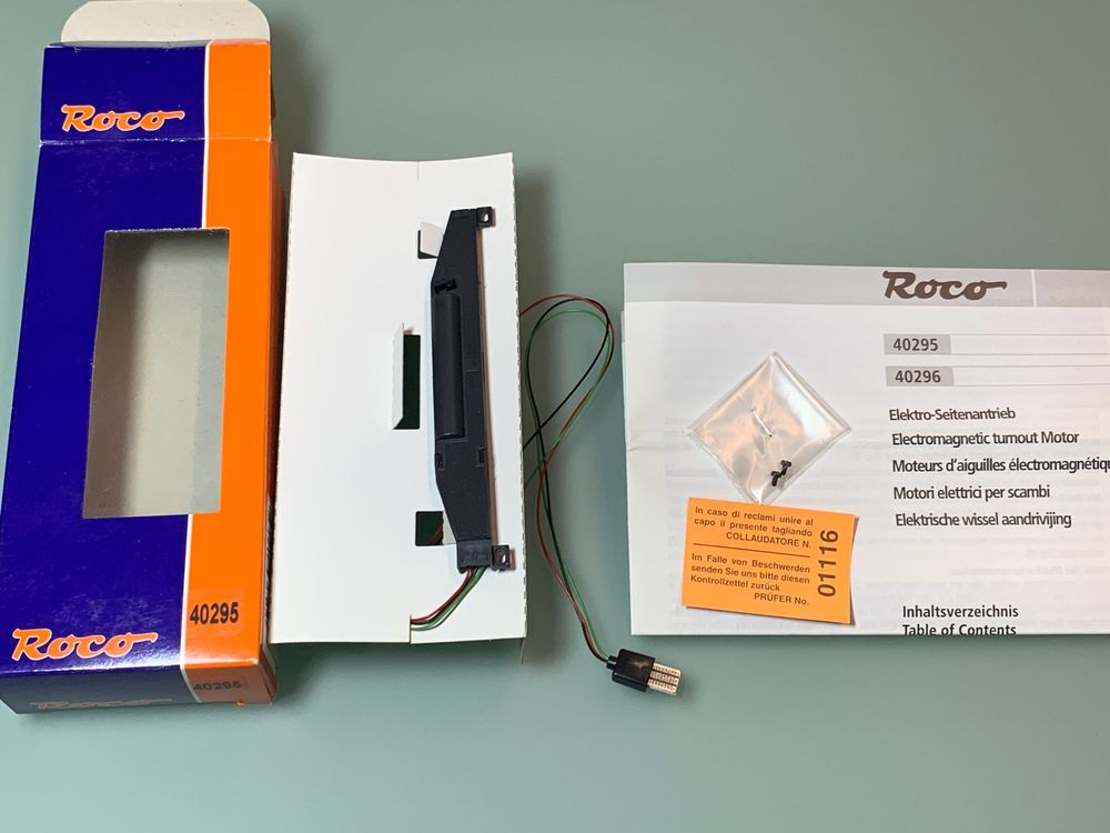 ROCO Elektro-Weichenantrieb * Moteur aiguillage électomagn. (Neuf avec ...