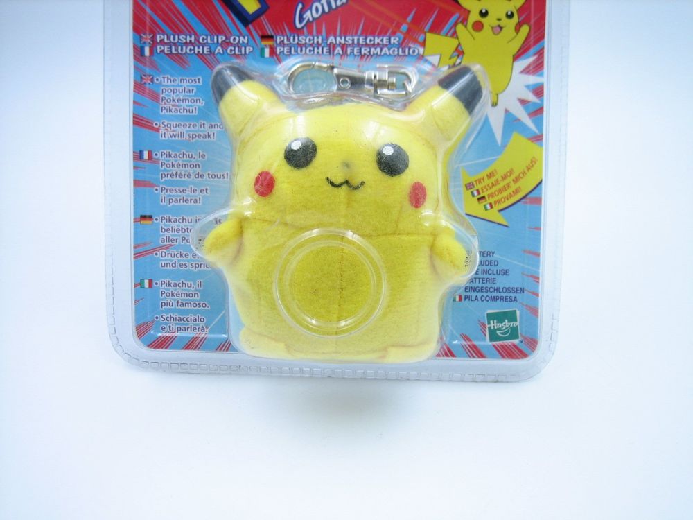 Original Pokémon Pikachu Plüsch Clips Schlüsselanhänger | Kaufen auf ...