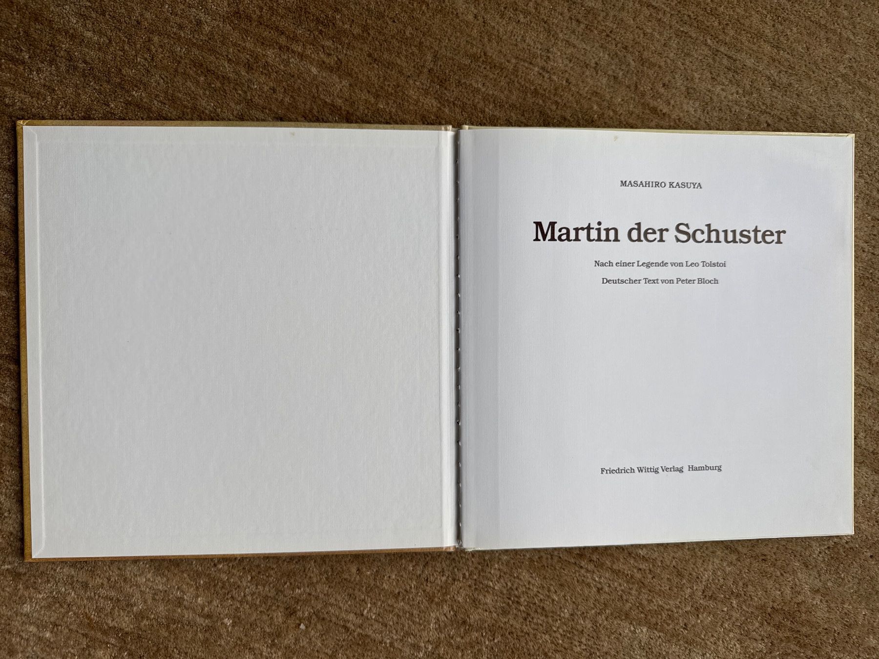 Martin der Schuster - Legende von Leo Tolstoi - (Gebraucht) in Aarau ...