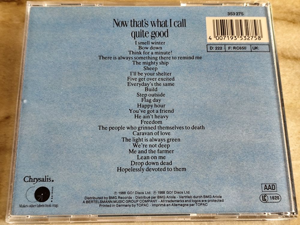 THE HOUSEMARTINS - NOW THAT'S WHAT I CALL QUITE GOOD (1988) (Gebraucht ...