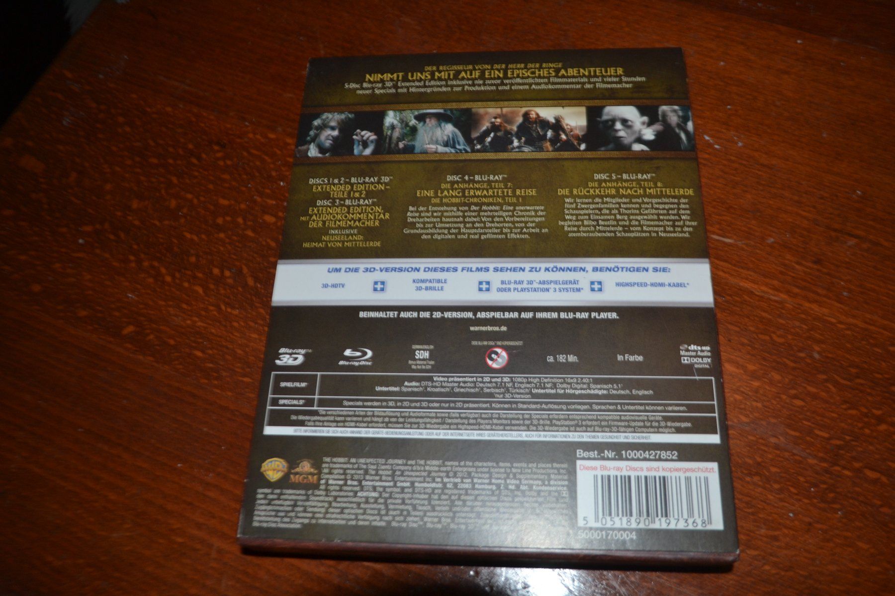 Der Hobbit eine unerwartete Reise in 3D Extended Special Edi (Gebraucht ...