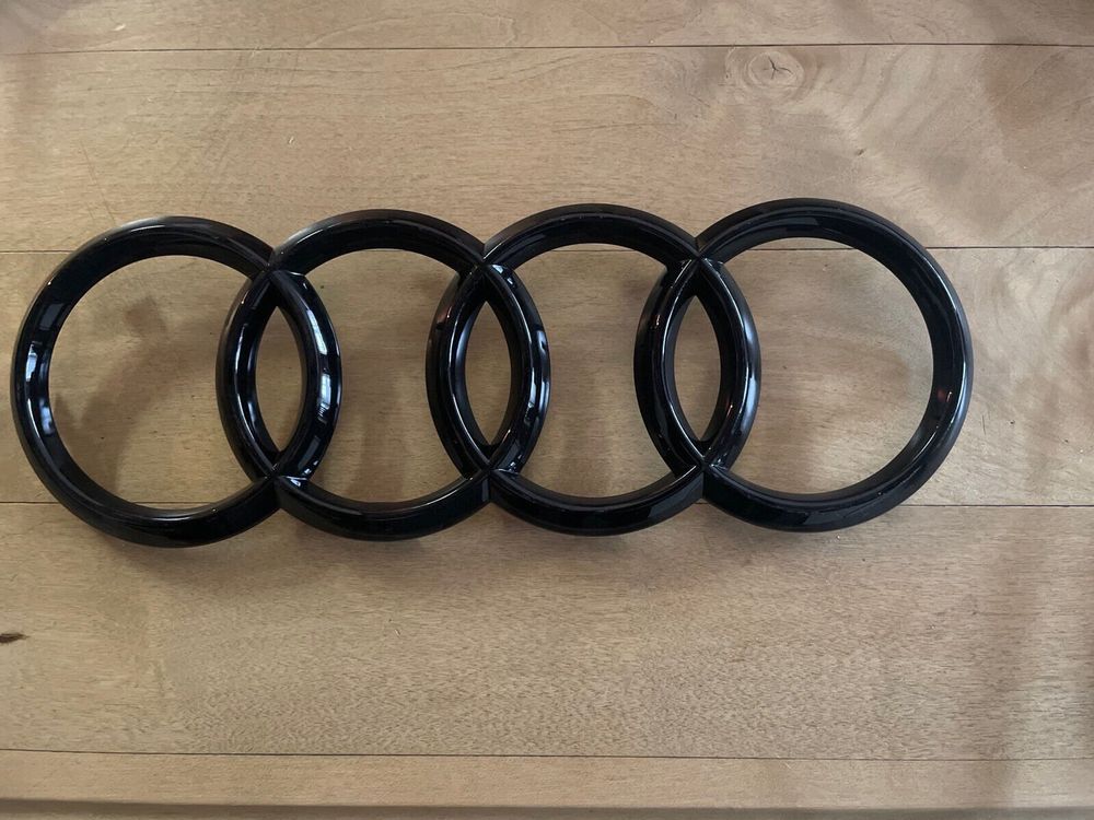 Audi Ringe Schwarz glänzend vorne Audi E-Tron | Kaufen auf Ricardo