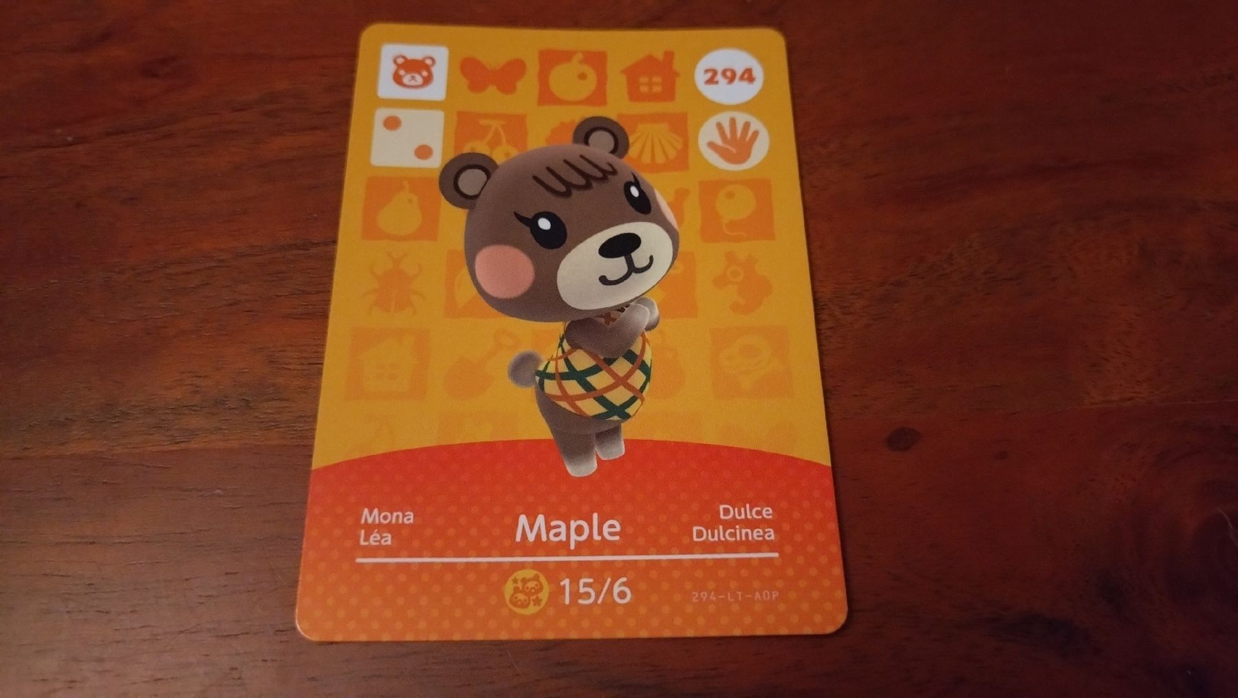 Animal Crossing amiibo Karte, Maple / Mona, Nr. 294 (Neu (gemäss ...