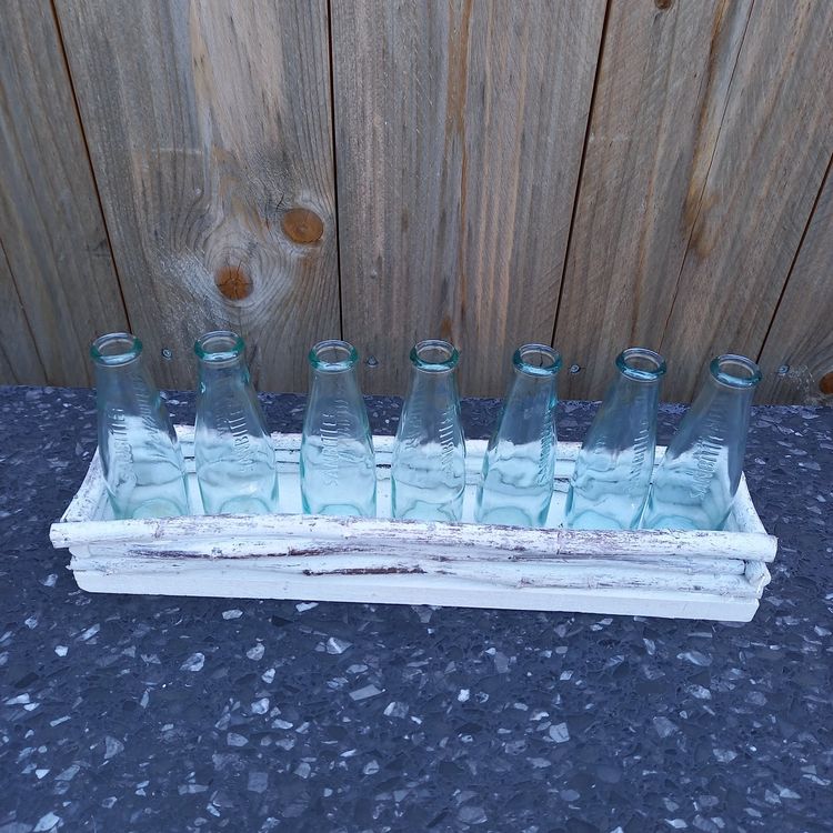 Tischdeko-Tablett, Vasen, Shabby Chic, Geburtstag, Hochzeit (Neu (gemäss Beschreibung)) in ...