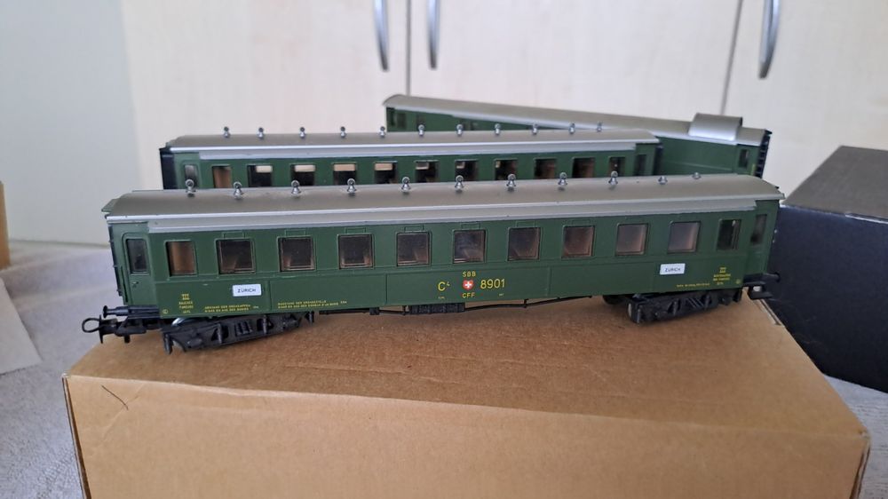 Märklin 2 Personen-/1 Gepäckwagen H0 WS/5 (Gebraucht) in Winterthur für ...