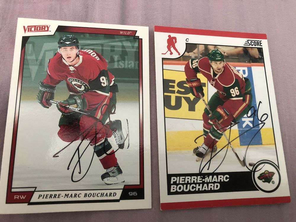 Pierre Marc Bouchard EVZ NHL Hockey Card signiert (Gebraucht) in ...