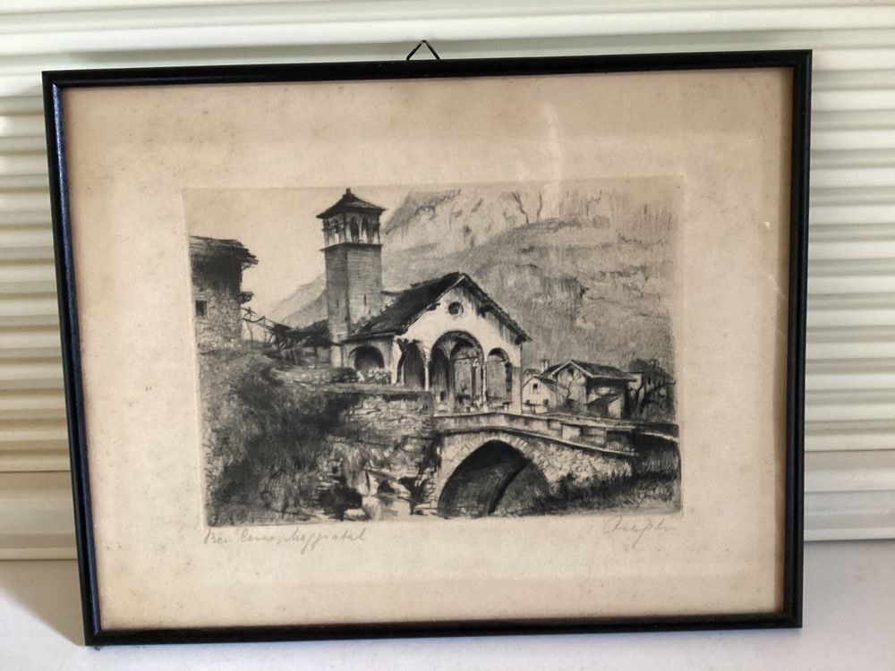 Lithographie von Ziegler, Cevio Maggiatal | Kaufen auf Ricardo