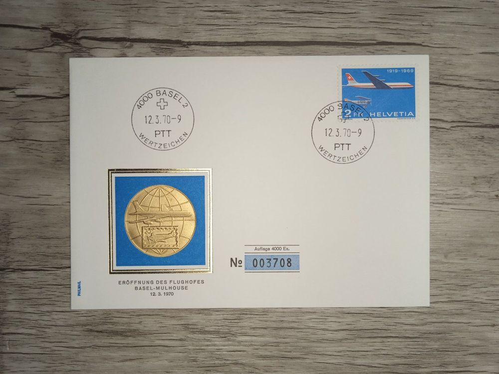 TR08 Enveloppe + Timbre Suisse 1970 (Gebraucht) in Cousset für CHF 0.65 – mit Lieferung auf ...