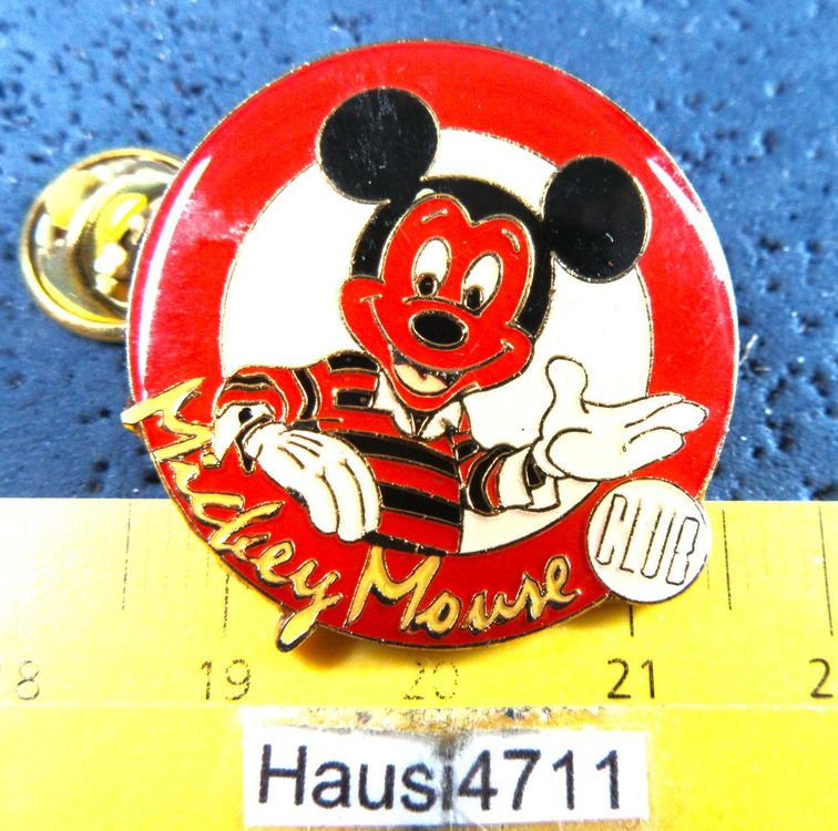 MICKEY MOUSE CLUB PIN GLASIERT GOLDIG35mm GROSS (Gebraucht) in Ettingen ...
