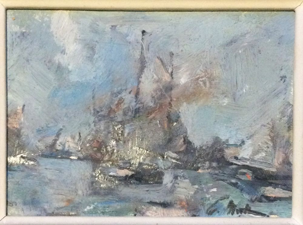 Walter Emil MÜLLER (1896-1983) Hafenszene Gemälde | Kaufen auf Ricardo