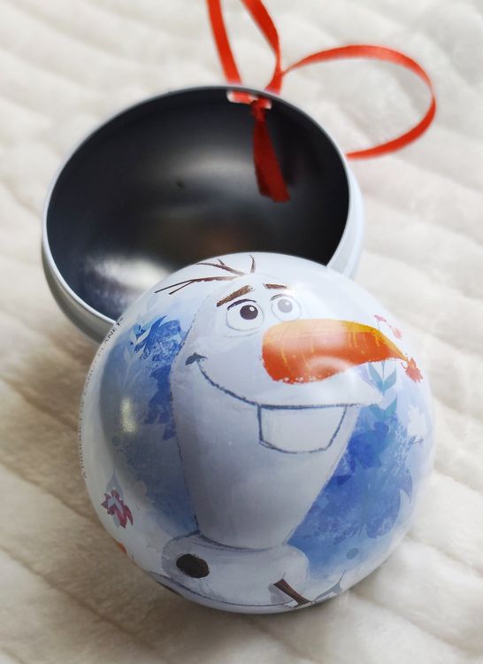 Befüllbare XMAS Kugel Motiv "Olaf-Frozen" Aufhänger - Ø7 cm (Gebraucht ...