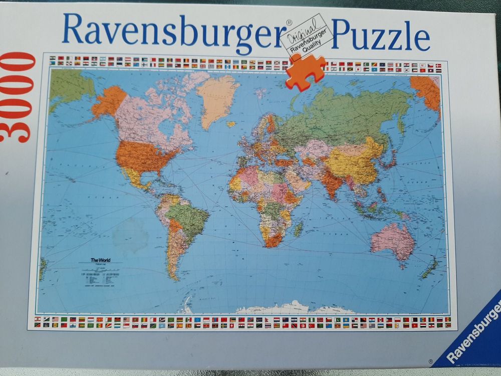 Puzzle : Politische Weltkarte 3000 Teile | Kaufen auf Ricardo Puzzle : Politische Weltkarte 3000 Teile | Kaufen auf Ricardo