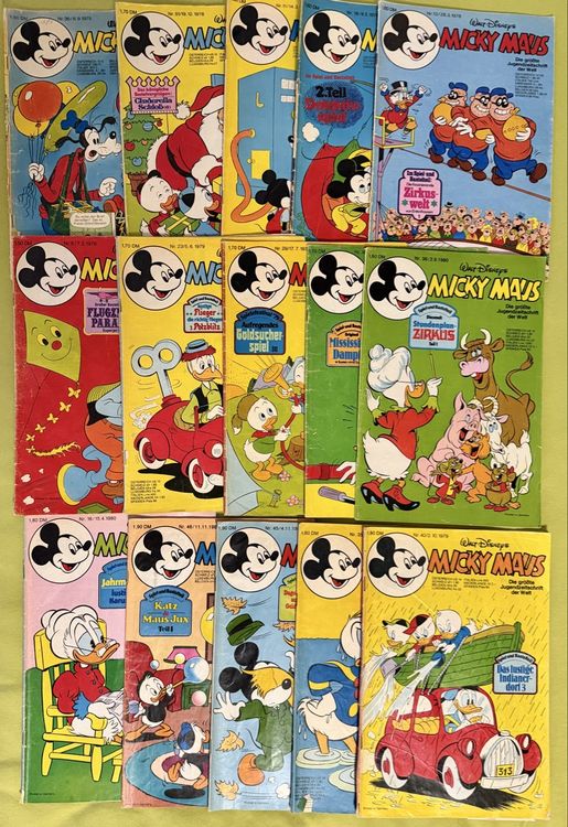 Micky Maus Sammlung, verschiedene Jahrgänge, Top Zustand! (Gebraucht ...