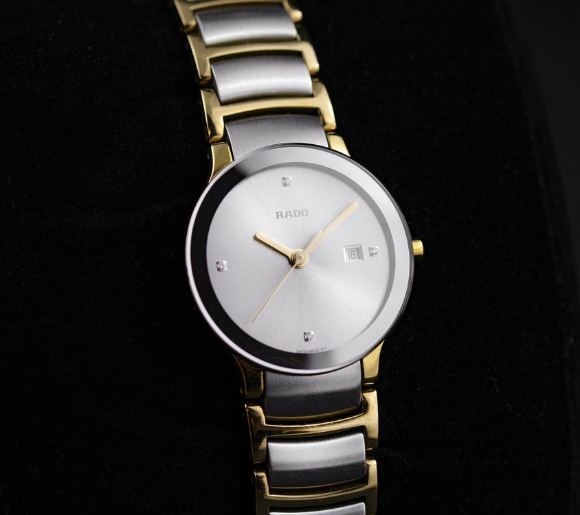 Rado Centrix Diamond - Titan/ Gold/ Diamanten - Full Set (Gebraucht) in ...