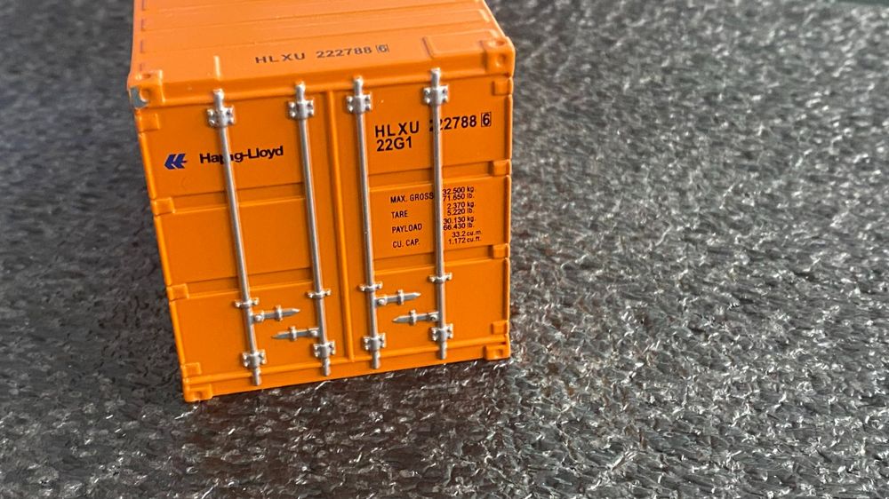 Container 20ft (22G1) "Hapag-Lloyd" HLXU 1:50 (Neu (gemäss Beschreibung ...