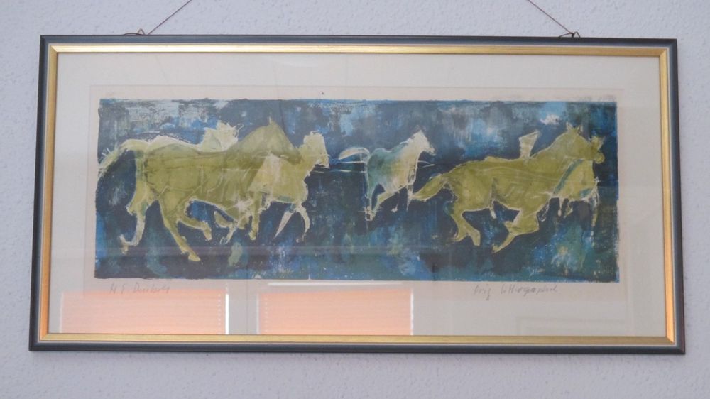 Lithographie von Hans E. Deutsch, Pferde im Galopp (D'occasion) à Rafz pour CHF 149 – retrait ...
