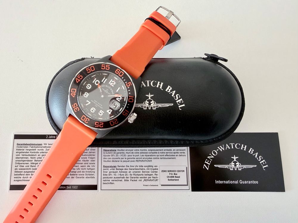 ZENO Diver H3 Quartz, Steel & Teflon case, SRP Fr. 318.- (Neu und ...