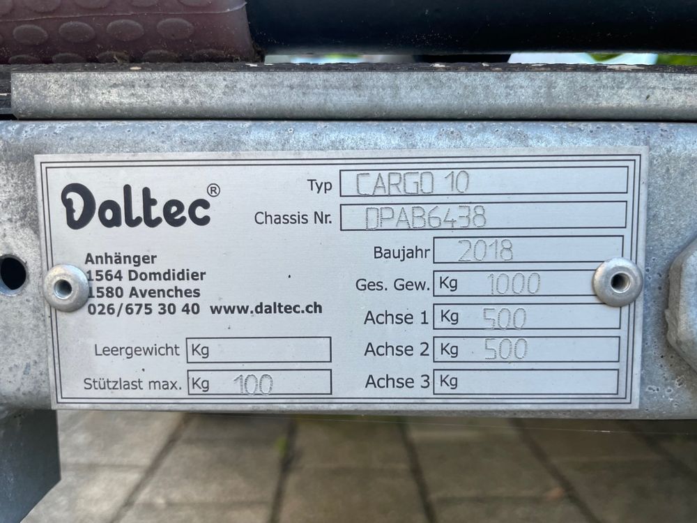 Daltec Cargo 10 Sachentransportanhänger (Motorradanhänger) | Kaufen auf ...