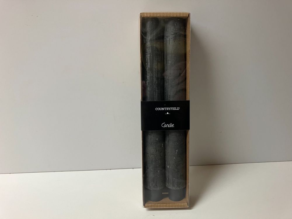 2St. schöne CF. Candle Black ca.25cm L/3.5cm dm NEU ab 1.-Fr (Neu und ...