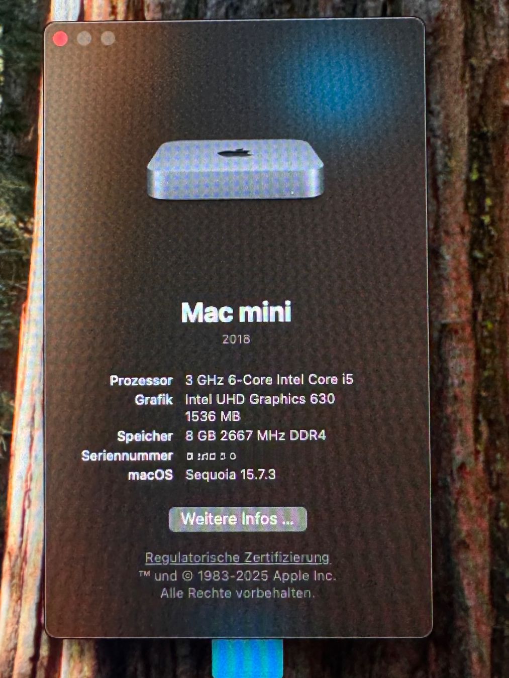 Apple Mac mini (2018) Intel Core i5, 8GB RAM - Top Zustand! (Gebraucht ...