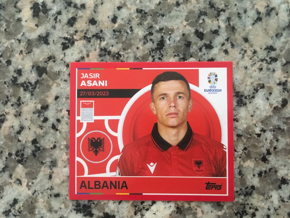 Euro 2024 Uefa Nr. 16 ALB Jasir Asani (Neu und originalverpackt) in ...