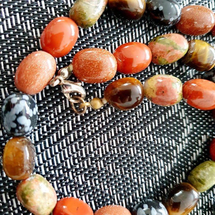 VINTAGE, ANTIK Kette und Armband aus Steine/Halbedelsteine (Gebraucht ...