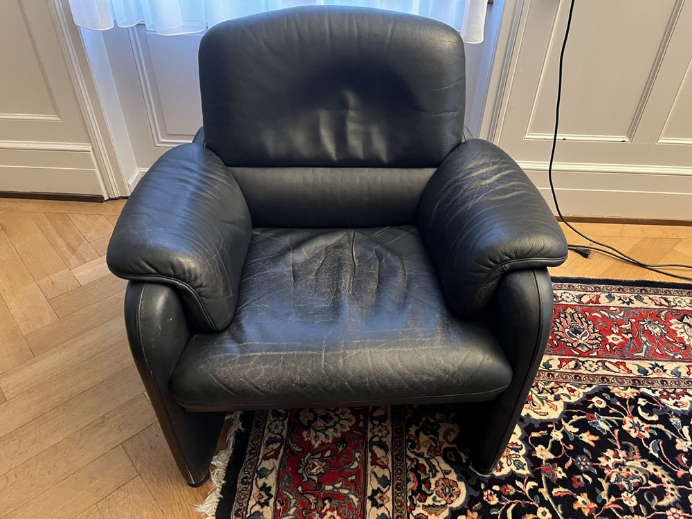 Schwarzer Ledersessel - Vintage (Gebraucht) in Allschwil für CHF 50 – nur Abholung auf Ricardo ...