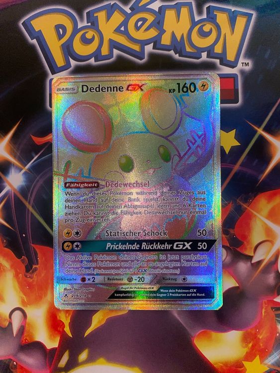 Pokemonkarte Dedenne GX Rainbow | Kaufen auf Ricardo