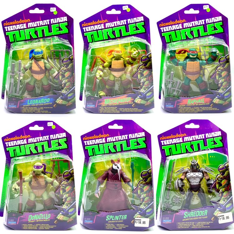 2013 | Teenage Mutant Ninja Turtles, 6er Set, Playmates Toys | Kaufen ...