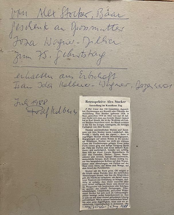 Plakat Entwurf Gounasch Gemälde von Alex Stocker (Gebraucht) in ...