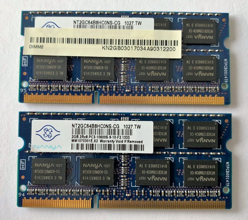 2x 2 RAM für Laptop | Kaufen auf Ricardo
