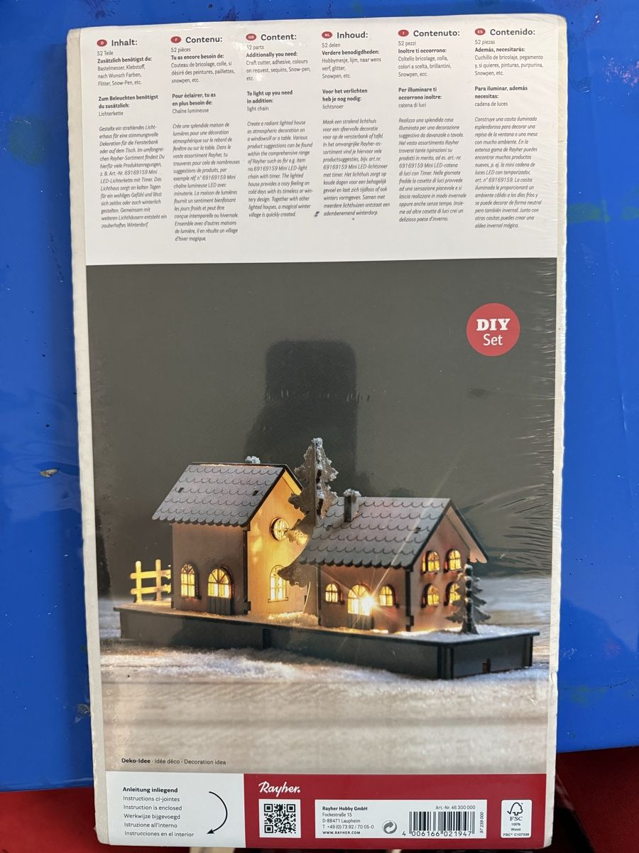 Rayher Holzbausatz 2 Häuschen, DIY Set, Neu & Originalverpac (Neu und ...