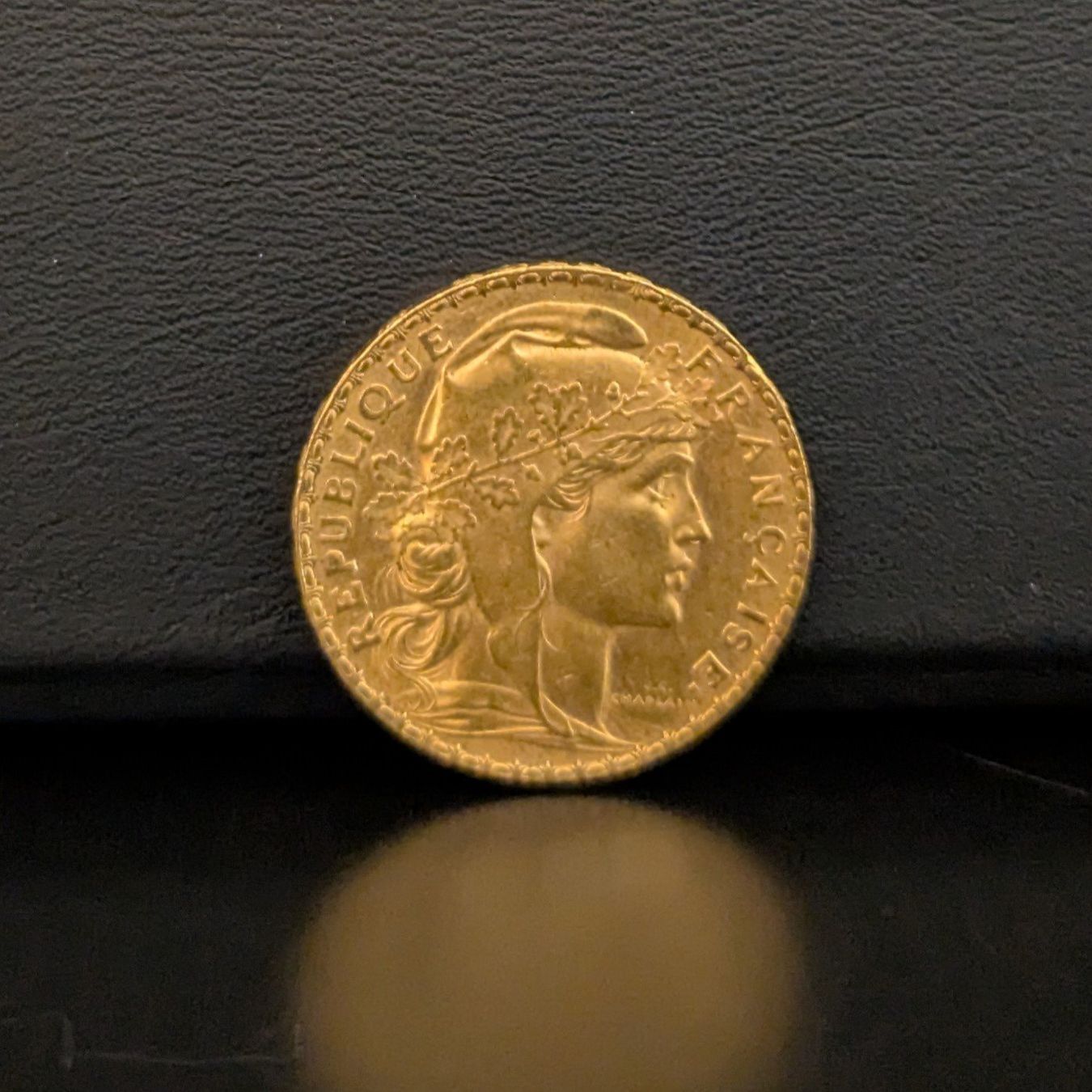 Goldmünze – Pièce en or : 20 Francs Coq Marianne 1912 (Gebraucht) in Le ...