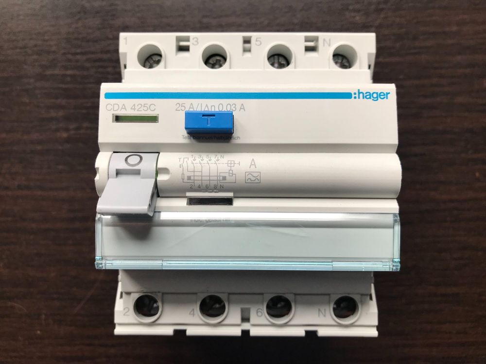 Hager Fehlerstromschutzschalter FI-Schalter RCD 25A 30mA 3LN (Gebraucht) in Näfels für CHF 37 ...