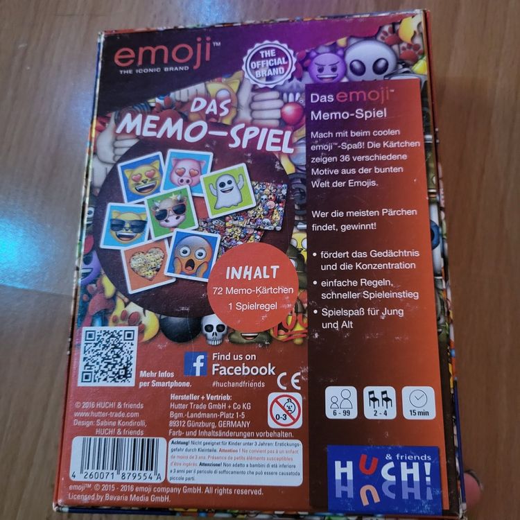 Memory Emoji | Kaufen auf Ricardo
