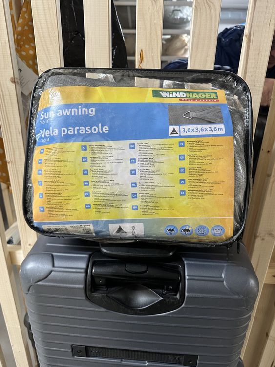 Sonnensegel Windhager Vela 3.6x3.6m (Neu und originalverpackt) in Horgen für CHF 45 – mit ...