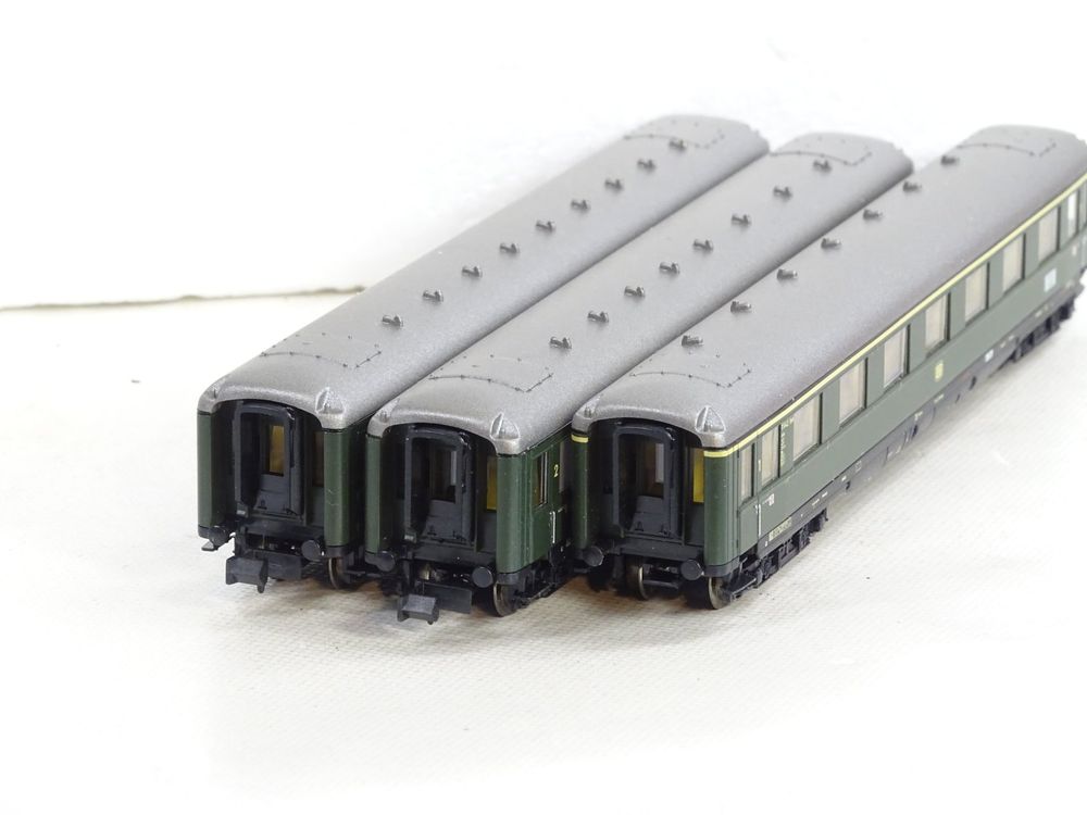 Minitrix 3 x Schürzenwagen, Grün, DB, Spur N (Gebraucht) in Wohlen für CHF 13 – mit Lieferung ...