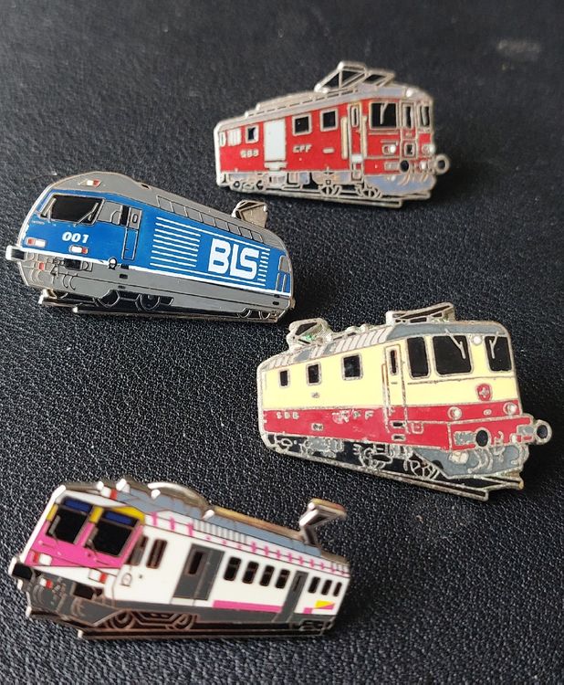 Lot de 4 Pins de train CFF, BLS - Serie Limitée ! | Acheter sur Ricardo
