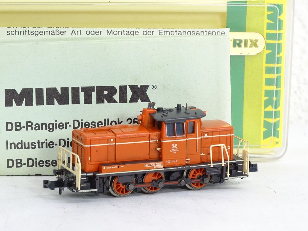 Minitrix 12842 Rangierlok BR261, Post, Spur N, OVP (35) (Gebraucht) in Wohlen für CHF 42 – mit ...