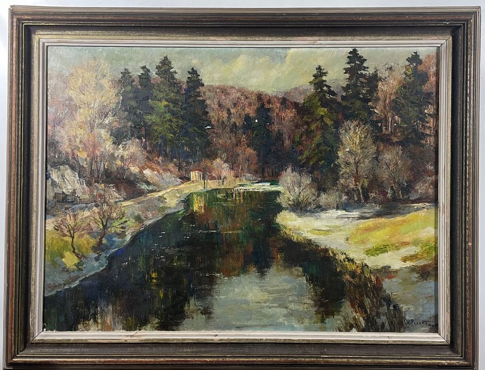 Henri Piccot (XX) grosses Gemälde (Gebraucht) in Root für CHF 85 – mit ...