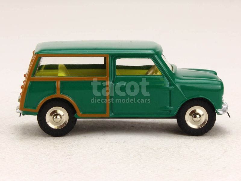 Morris Mini Traveller 1960-1967 RHD dunkelgrün / Holz 1:43 (Neu und ...