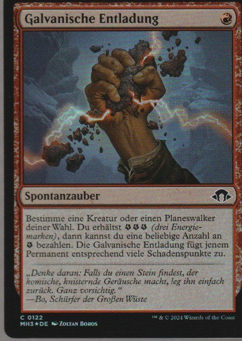 TCG Magic The Gathering MTG MH3 0122 FOIL Galvanische Entlad (Neu ...