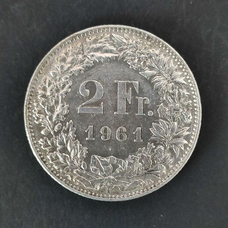 2 Franken Silbermünze 1961 (Gebraucht) in Eggenwil für CHF 6 – mit Lieferung auf Ricardo kaufen