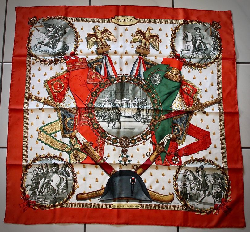 HERMES SEIDENSCHAL (CARRE 90 X 90cm) «NAPOLEON». (Gebraucht) in für CHF ...