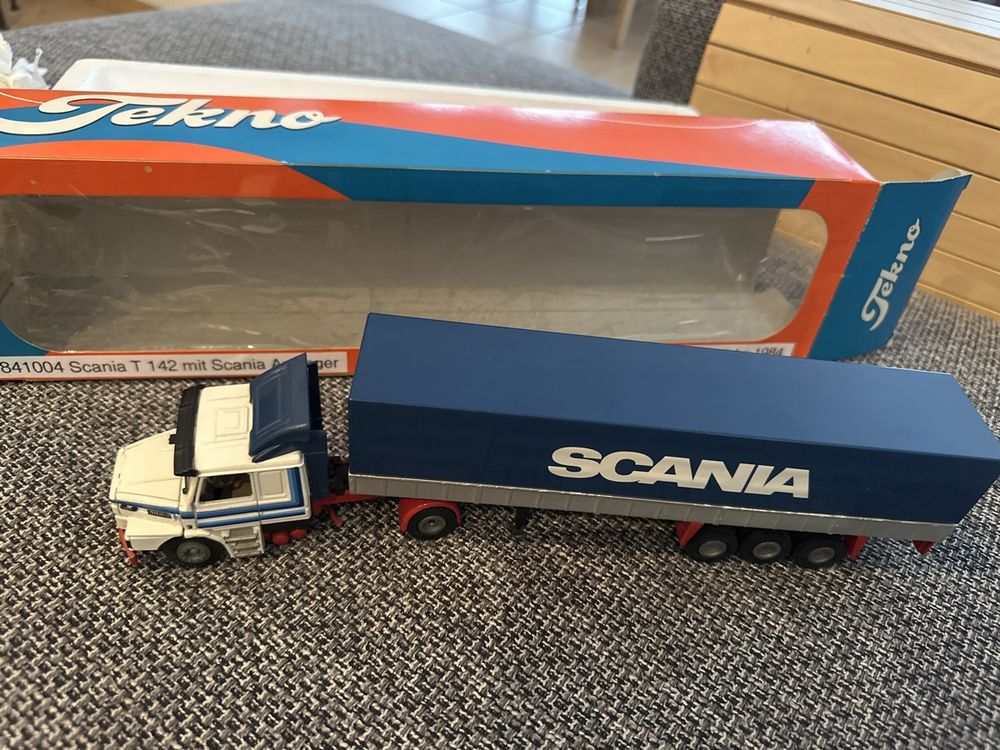 Tekno Scania 1:50 Scania 142 mit Anhänger guter Zustand (Gebraucht) in ...
