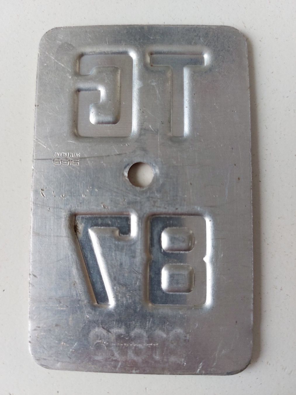 Velonummer TG 87 plaque Velo (D'occasion) à Schenkon pour CHF 8 – avec ...