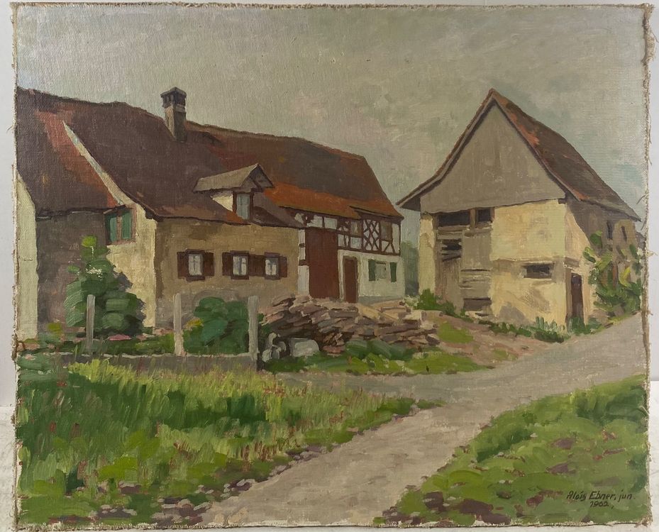 Alois EBNER Dorf Szene Gemälde (Gebraucht) in Root für CHF 19 – mit Lieferung auf Ricardo kaufen