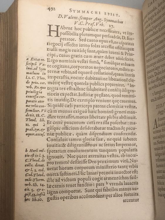 Buch 1598 Symmachus Briefe in 10 Büchern antik Pergament (Gebraucht) in ...